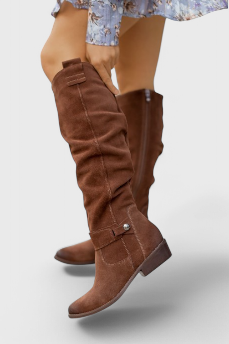 Zoella - Retro-Inspired High Boots – Olivia Westwood Boutique